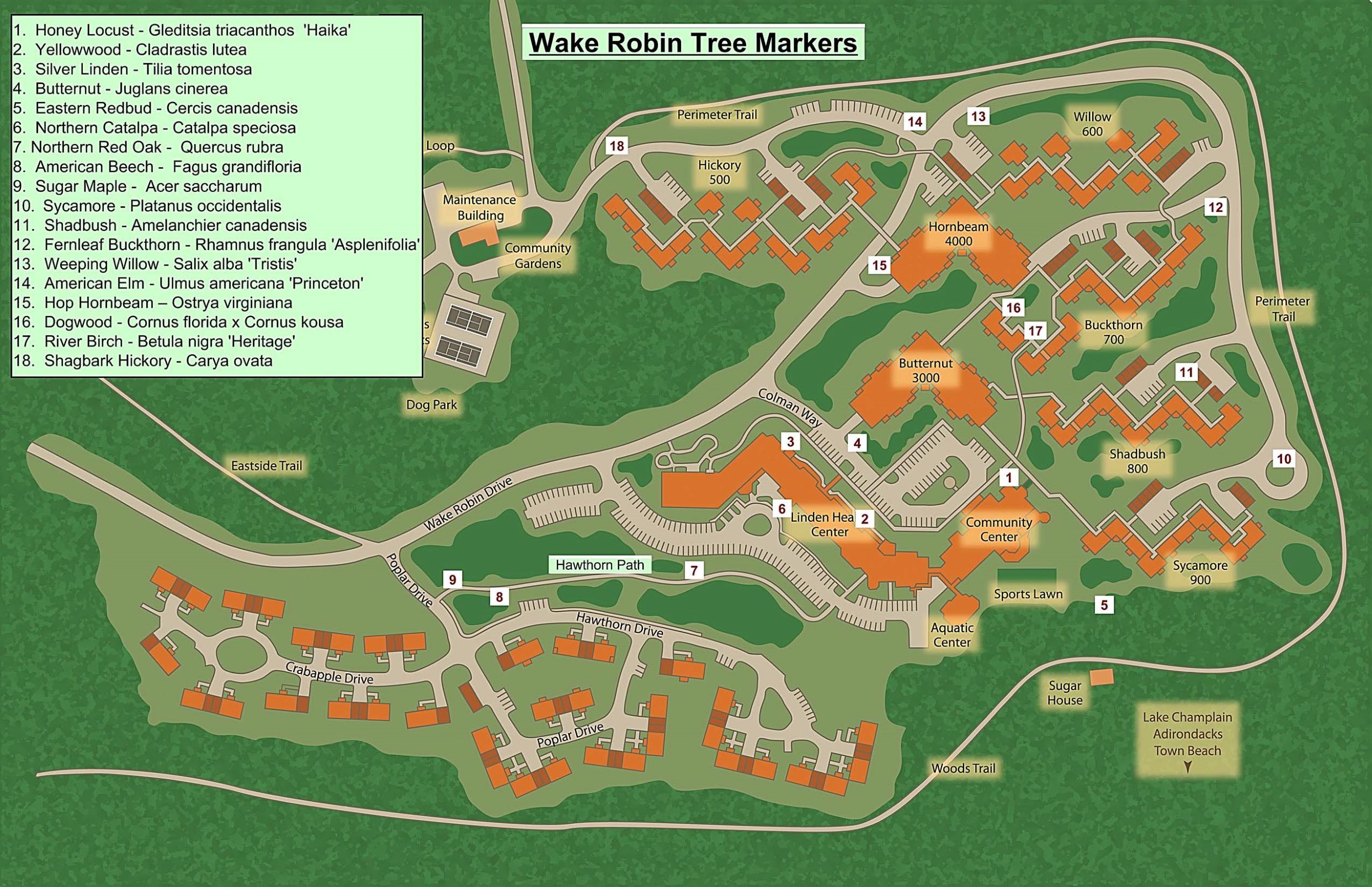 WR Tree Marker Map4 - Wake Robin